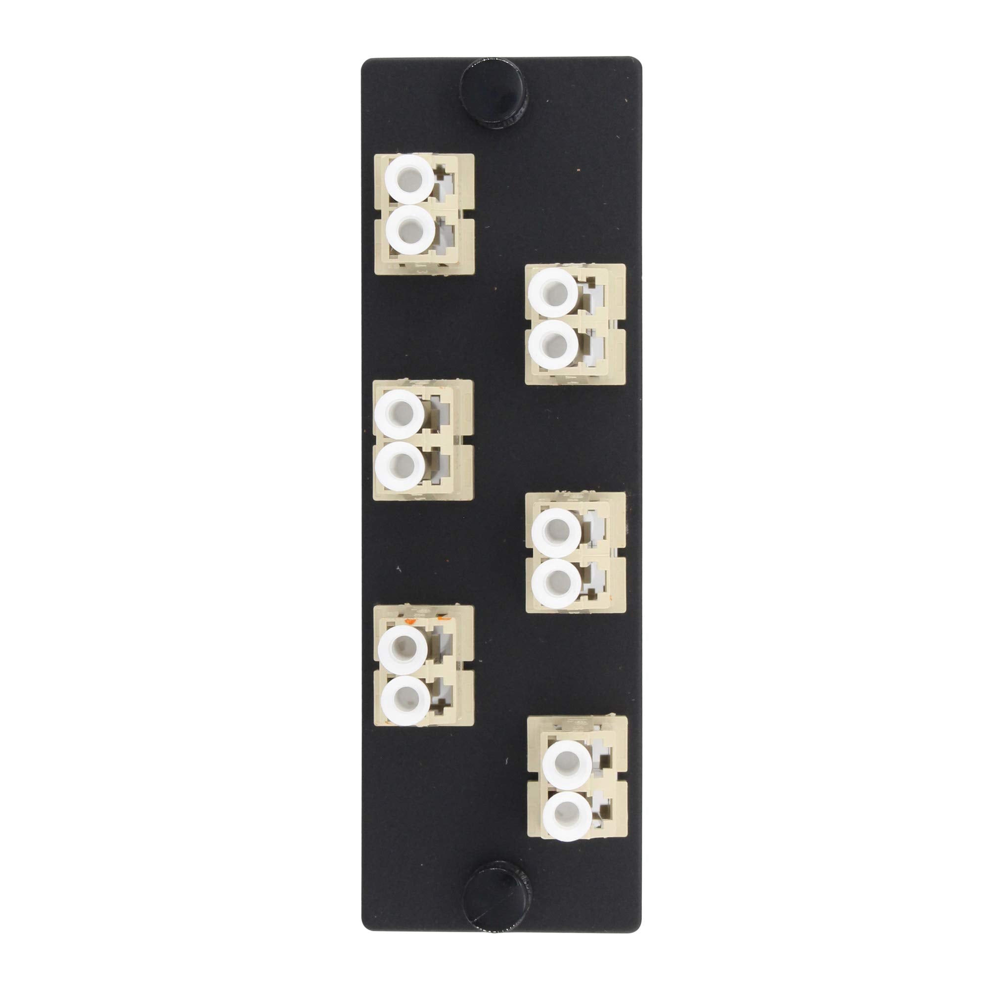 Panduit FAP6WEIDLC Multi-Mode 6-Port Fiber Adapter Panel with Phosphor ...